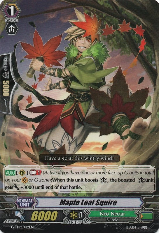 Maple Leaf Squire | Cardfight!! Vanguard Wiki | Fandom