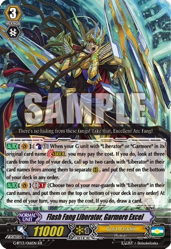 Card Gallery:Flash Fang Liberator, Garmore Excel | Cardfight!! Vanguard ...