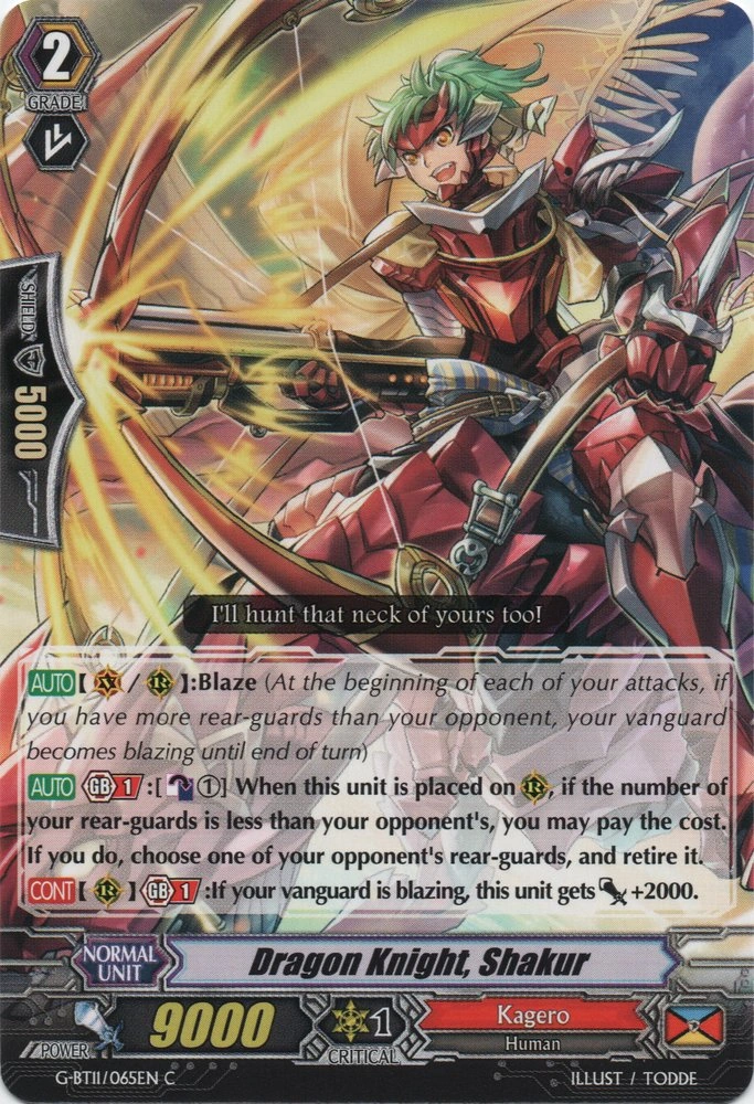 Dragon Knight, Shakur | Cardfight!! Vanguard Wiki | Fandom