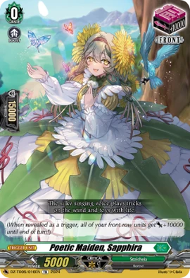 Poetic Maiden, Sapphira | Cardfight!! Vanguard Wiki | Fandom