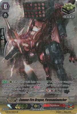 Cannon Fire Dragon, Parasaulauncher | Cardfight!! Vanguard Wiki | Fandom