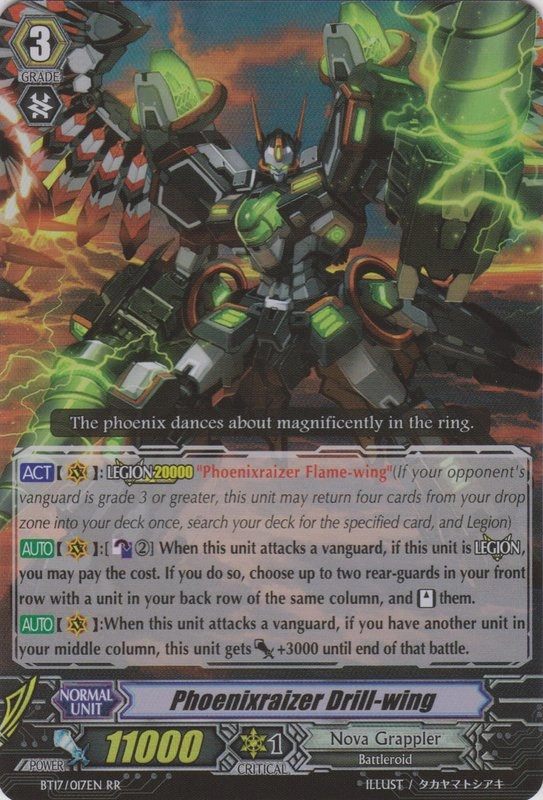 Phoenixraizer Drill-wing | Cardfight!! Vanguard Wiki | Fandom