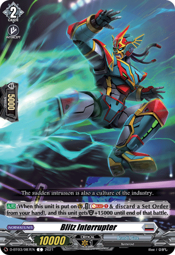 Blitz Interrupter | Cardfight!! Vanguard Wiki | Fandom
