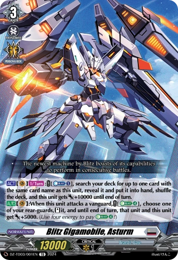 Blitz Gigamobile, Asturm | Cardfight!! Vanguard Wiki | Fandom