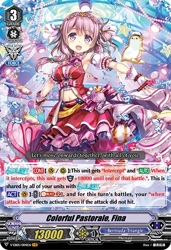 Card Gallery:Colorful Pastorale, Fina | Cardfight!! Vanguard Wiki | Fandom