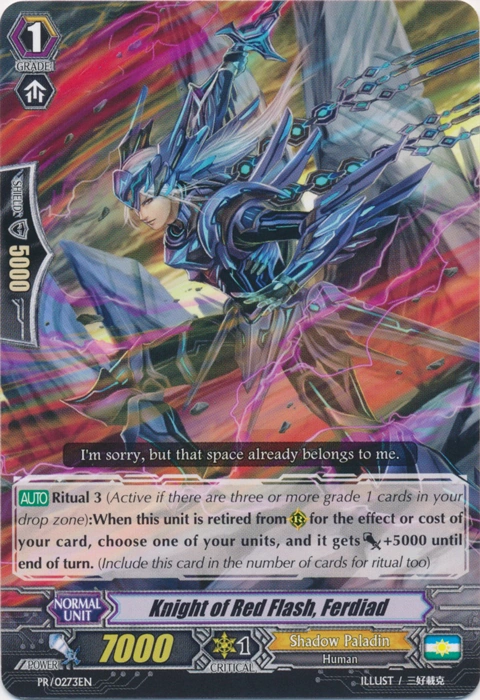 Knight of Red Flash, Ferdiad | Cardfight!! Vanguard Wiki | Fandom