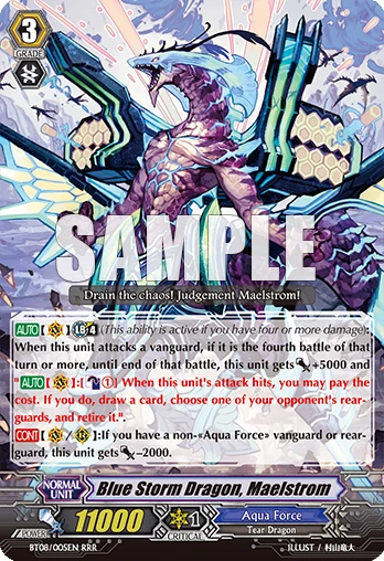 Card Gallery:Blue Storm Dragon, Maelstrom | Cardfight!! Vanguard Wiki ...