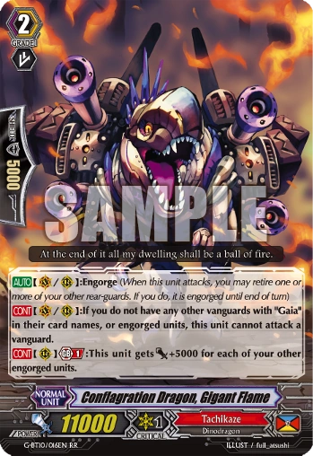 Card Gallery:Conflagration Dragon, Gigant Flame | Cardfight!! Vanguard ...