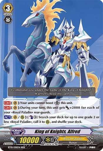 King of Knights, Alfred | Cardfight!! Vanguard Wiki | Fandom