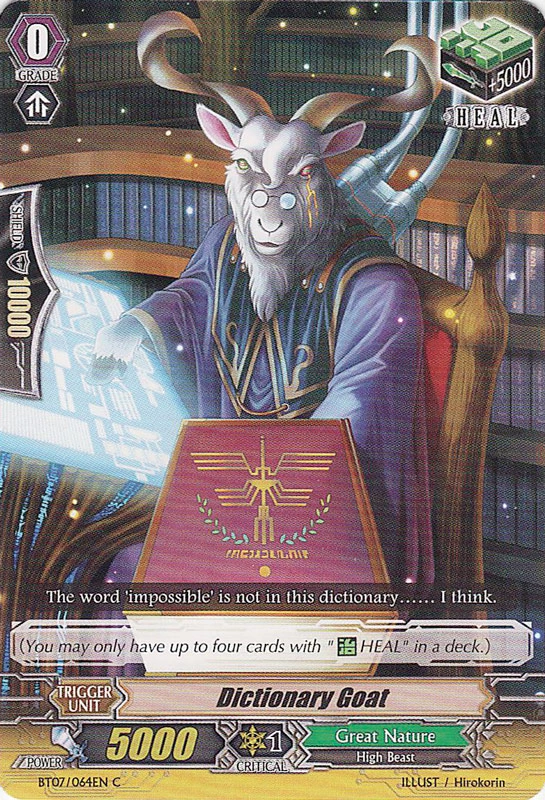 Dictionary Goat | Wiki Cardfight!! Vanguard | Fandom