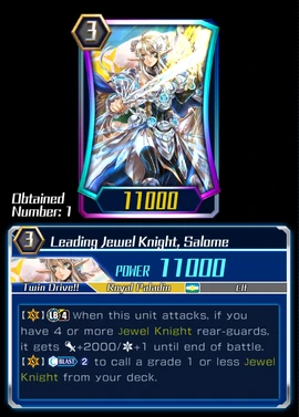Leading Jewel Knight, Salome (ZERO) | Cardfight!! Vanguard Wiki | Fandom