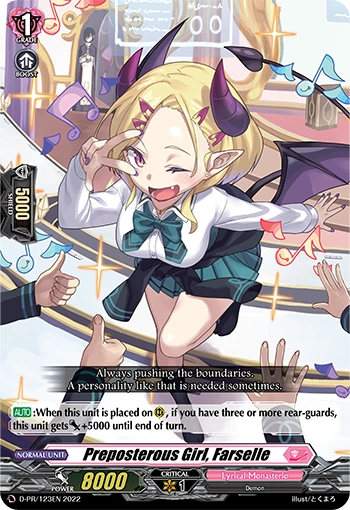 Card Gallery:Preposterous Girl, Farselle | Cardfight!! Vanguard Wiki ...
