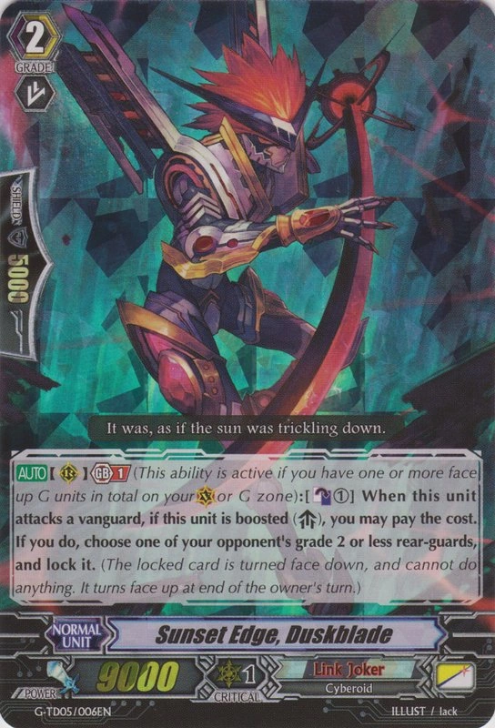 Card Gallery:Sunset Edge, Duskblade | Cardfight!! Vanguard Wiki | Fandom