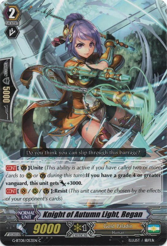 Knight of Autumn Light, Regan | Cardfight!! Vanguard Wiki | Fandom
