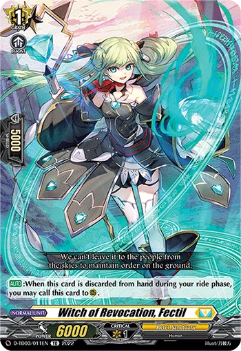 Witch of Revocation, Fectil | Cardfight!! Vanguard Wiki | Fandom
