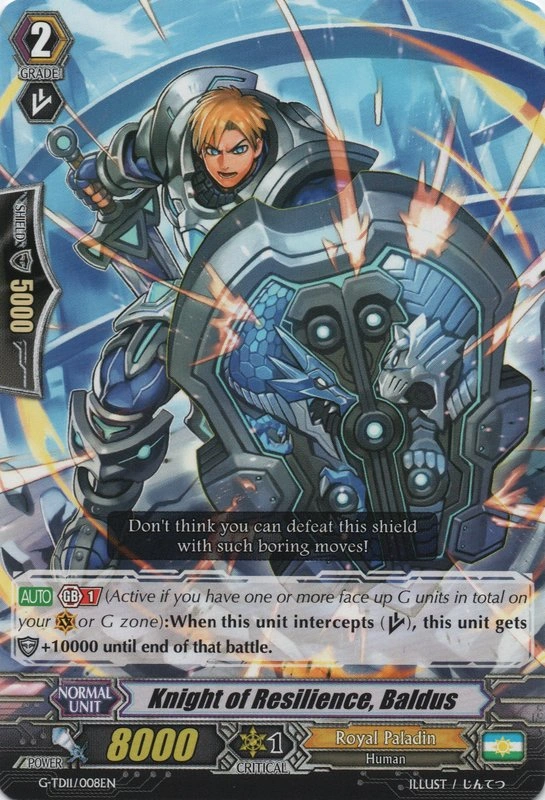 Knight of Resilience, Baldus | Cardfight!! Vanguard Wiki | Fandom