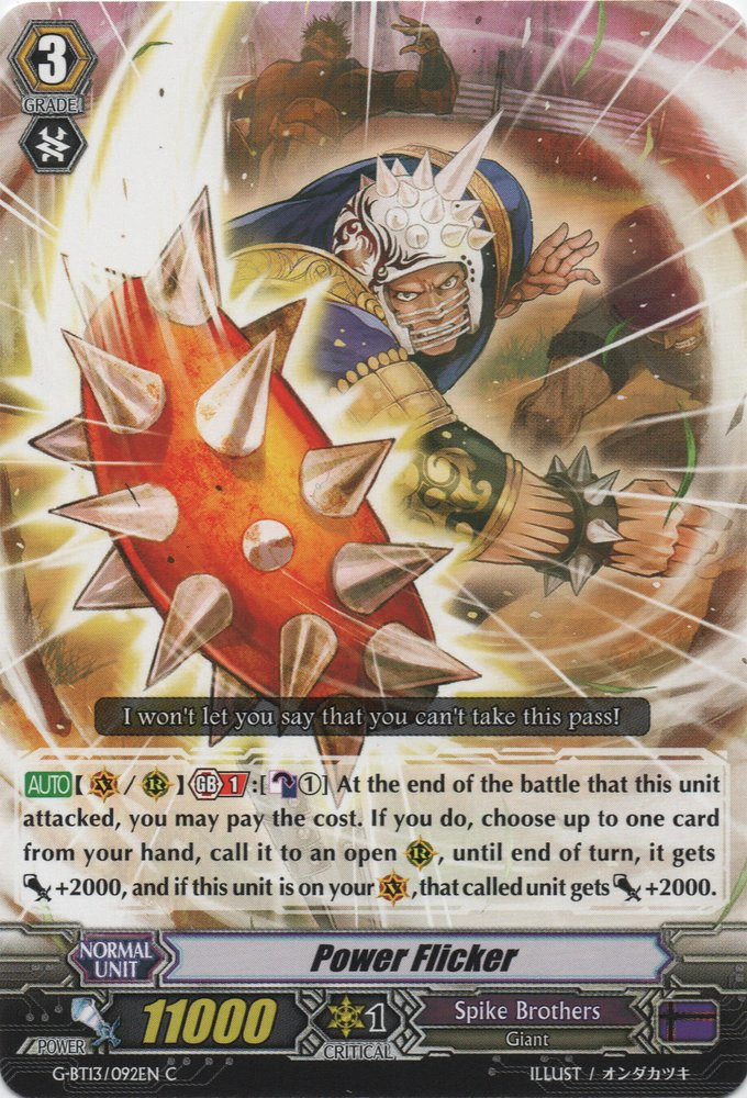 Power Flicker | Cardfight!! Vanguard Wiki | Fandom