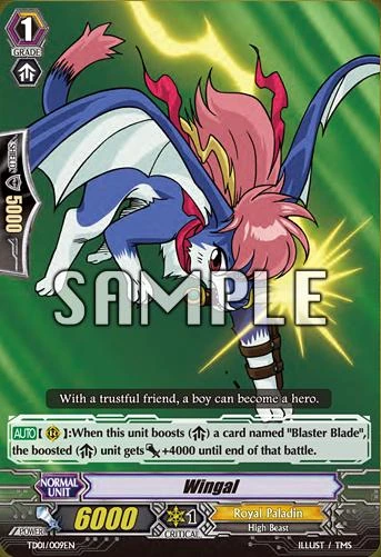 Card Gallery:Wingal | Cardfight!! Vanguard Wiki | Fandom