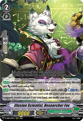 Illusion Scientist, Researcher Fox (V Series) | Cardfight!! Vanguard ...