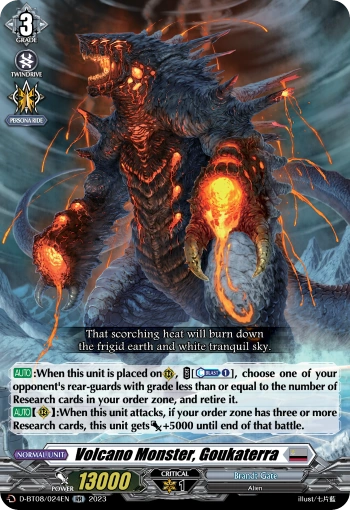 Volcano Monster, Goukaterra | Cardfight!! Vanguard Wiki | Fandom