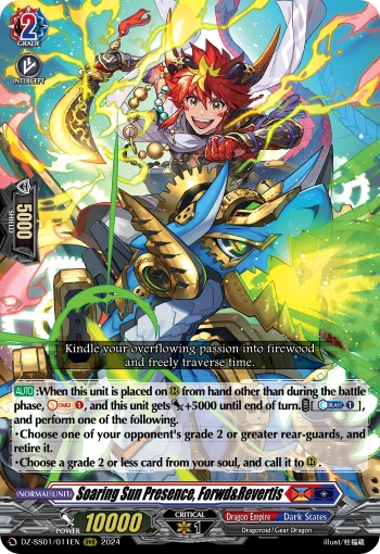 Soaring Sun Presence, Forwd & Revertis | Cardfight!! Vanguard Wiki | Fandom