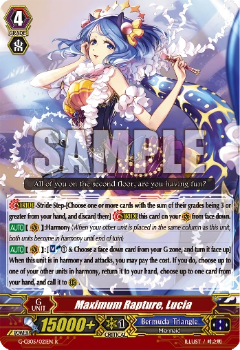 Card Gallery:Maximum Rapture, Lucia | Cardfight!! Vanguard Wiki | Fandom