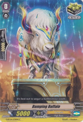 Bumping Buffalo | Cardfight!! Vanguard Wiki | Fandom