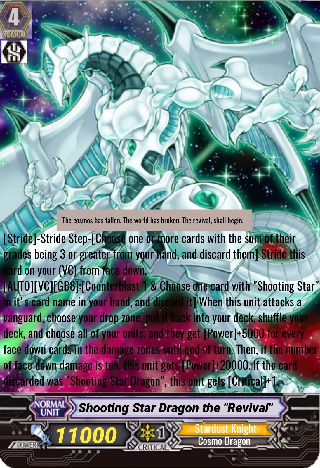 Shooting Star Dragon the "Revival" | Cardfight!! Vanguard Fanon Wiki ...