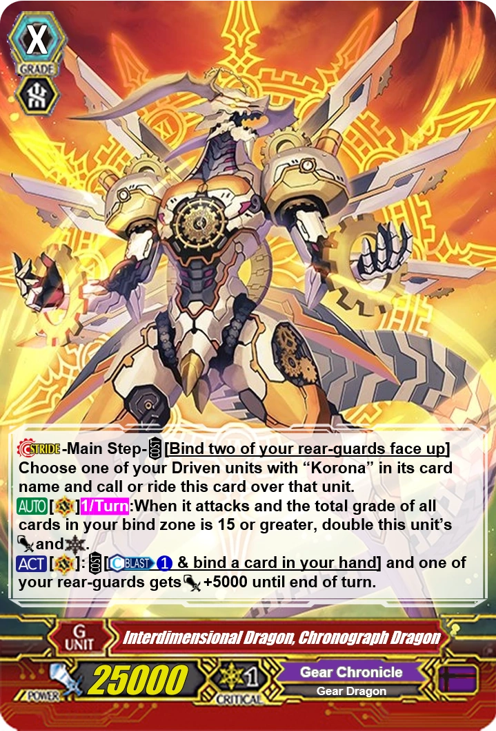 Interdimensional Dragon, Chronograph Dragon | Cardfight!! Vanguard Fanon Wiki | Fandom