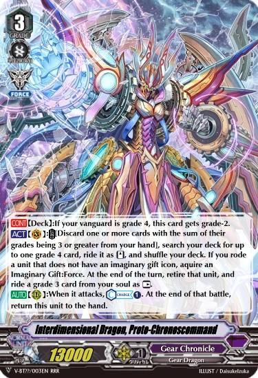 Interdimensional Dragon, Proto-Chronoscommand | Cardfight!! Vanguard Fanon Wiki | Fandom