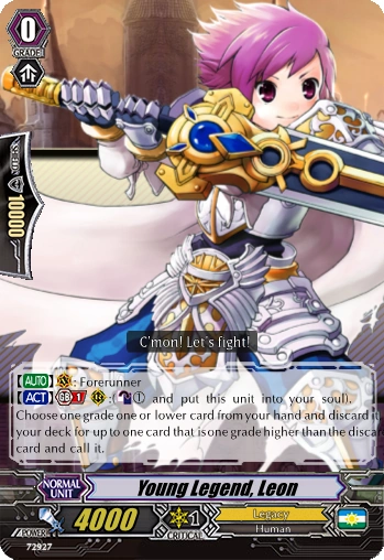Young Legend, Leon | Cardfight!! Vanguard Fanon Wiki | Fandom