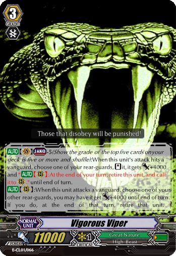 Vigorous Viper | Cardfight!! Vanguard Fanon Wiki | Fandom