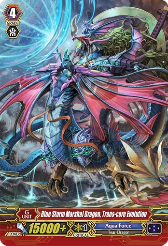 Blue Storm Marshal Dragon, Trans-core Evolution | Cardfight!! Vanguard ...