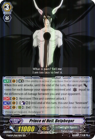 Prince of Hell, Belphegor | Cardfight!! Vanguard Fanon Wiki | Fandom