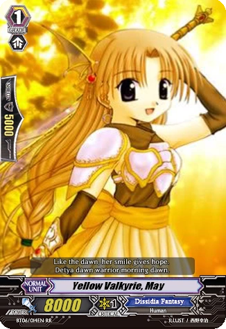 Yellow Valkyrie, May | Cardfight!! Vanguard Fanon Wiki | Fandom