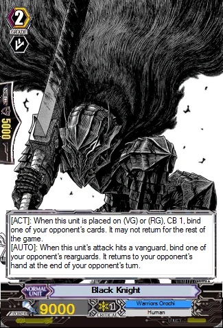 Black Knight | Cardfight!! Vanguard Fanon Wiki | Fandom
