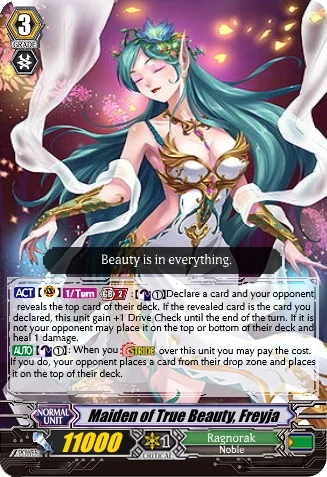 Maiden of True Beauty, Freyja | Cardfight!! Vanguard Fanon Wiki | Fandom