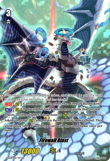 Firewall Blast Token | Cardfight!! Vanguard Fanon Wiki | Fandom