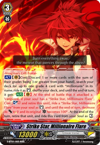 Strike Star, Millionaire Flare (V Series) | Cardfight!! Vanguard Fanon ...