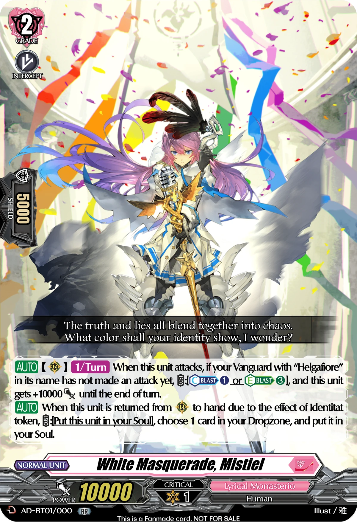 White Masquerade, Mistiel | Cardfight!! Vanguard Fanon Wiki | Fandom