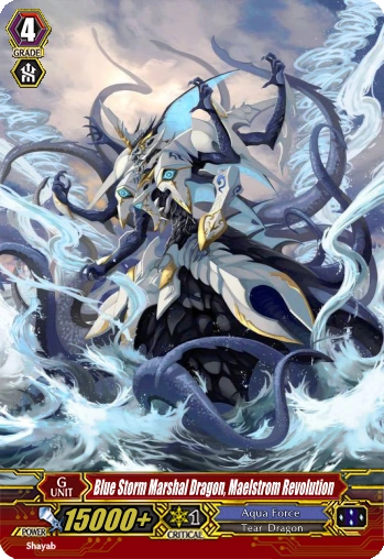 Blue Storm Marshal Dragon, Maelstrom Revolution | Cardfight!! Vanguard ...