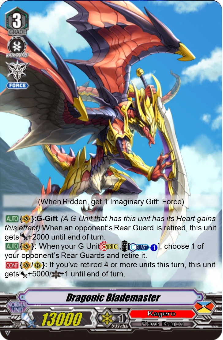 Dragonic Blademaster (V Series) | Cardfight!! Vanguard Fanon Wiki | Fandom