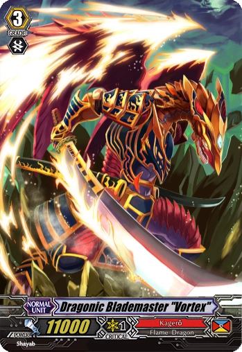 Dragonic Blademaster "Vortex" | Cardfight!! Vanguard Fanon Wiki | Fandom