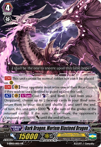 Dark Dragon, Mortem Blasteed Dragon | Cardfight!! Vanguard Fanon Wiki | Fandom