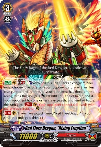 Red Flare Dragon, "Rising Eruption" | Cardfight!! Vanguard Fanon Wiki ...