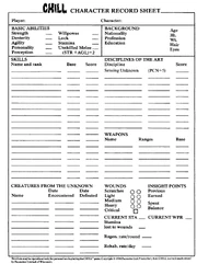 Chill Character Sheets | Card Game Database Wiki | Fandom