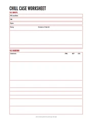 Case Worksheet | Card Game Database Wiki | Fandom