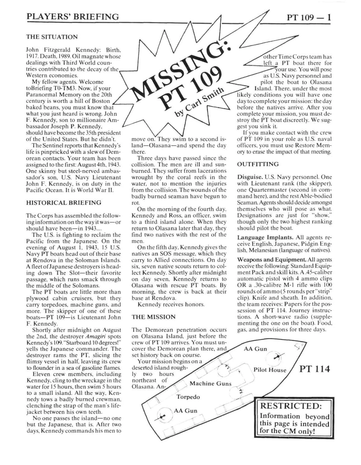 Missing: PT 109 | Card Game Database Wiki | Fandom