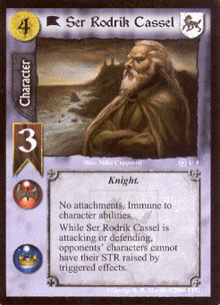 Ser Rodrik Cassel (ASoN) | CardGuide Wiki | Fandom