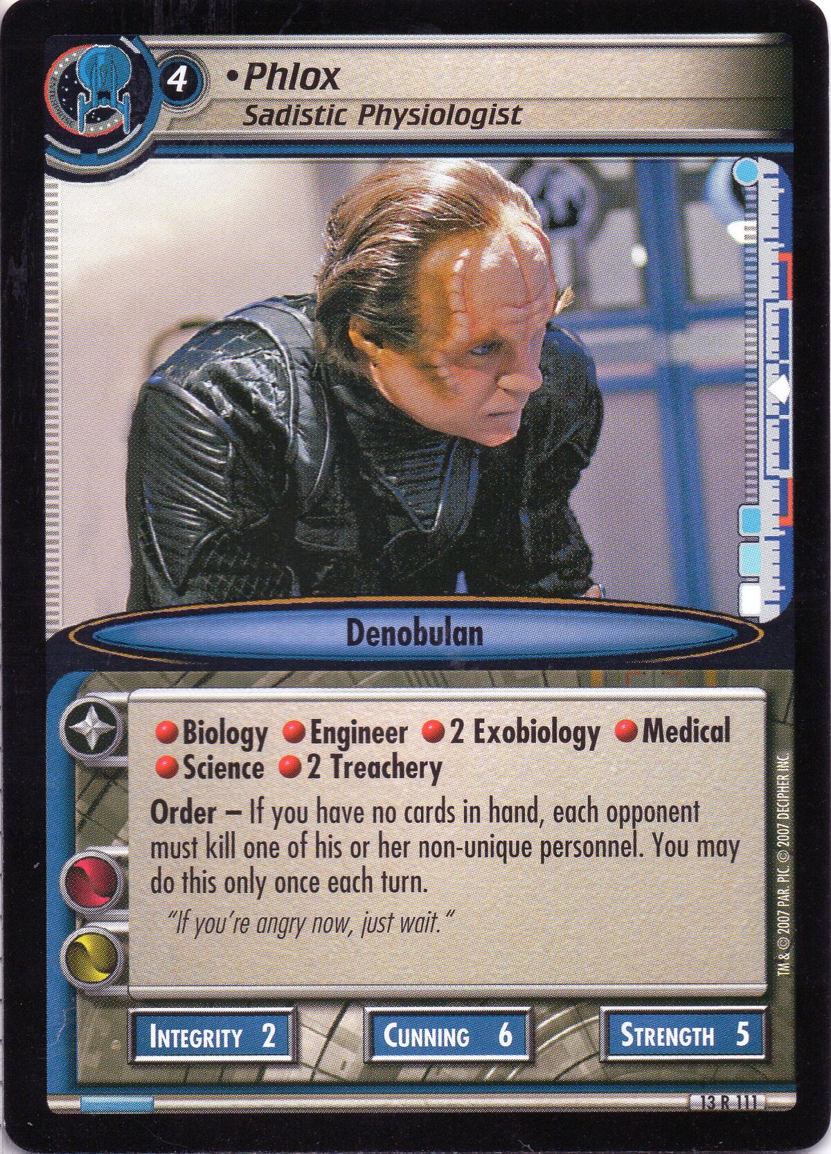 Phlox Sadistic Physiologist Iamd Cardguide Wiki Fandom